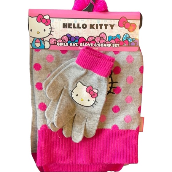Hello Kitty | Accessories | Hello Kitty 3 Piece Cold Weather Set ...